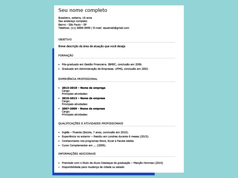 Exemplo De Envio De Curriculo Por Email - Vários Exemplos Exemplo De Envio De Curriculo Por Email - Vários Exemplos
